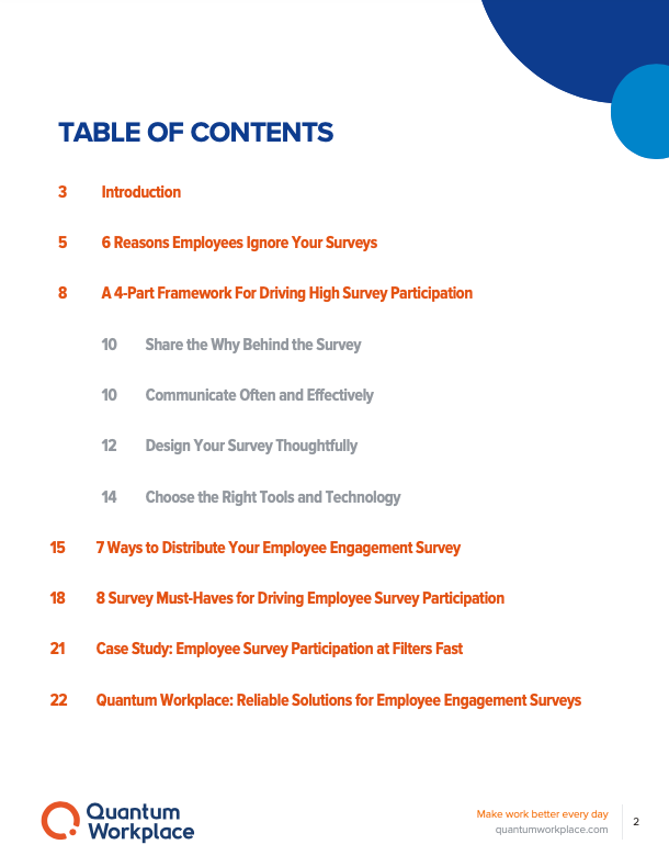 How to Drive High Employee Survey Participation: A 4-part Framework